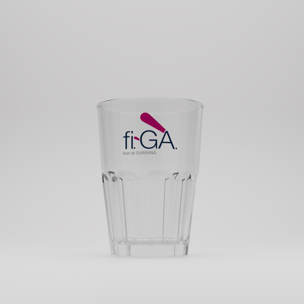 Pahar transparent fi-GÀ fiori di GUARANÀ - fi-GA fiori di guarana